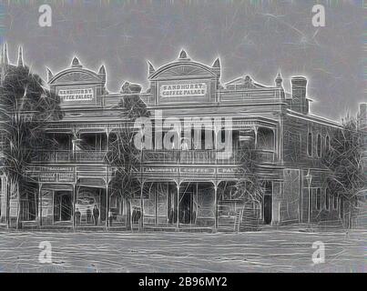 Negative - Bendigo, Victoria, 1890, The Sandhurst Coffee Palace. There ...