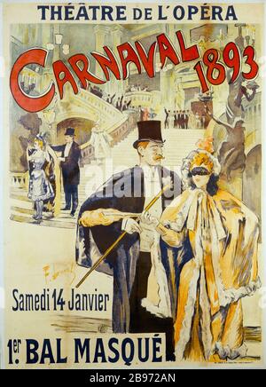 Théatre de l'opéra. Bal masqué (Poster). Museum: PRIVATE COLLECTION ...