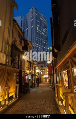 Mikuni-koji street and Sunshine 60 building, Ikebukuro, Toshima-Ku ...