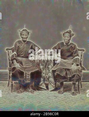 A studio portrait of two seated field Foochow women. W. P. Floyd ...