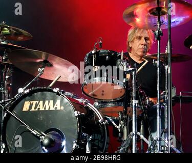 Tesla drummer Troy Luccketta performs with the rest of the band at the ...