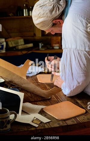 Colonial Williamsburg 18th century clothing display Stock Photo - Alamy