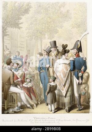 Georg Emmanuel Opitz . "Le Café de la Rotonde au Palais-Royal ...