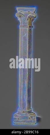 Stone column, A column of sandstone with octagonal shaft. An octagonal ...