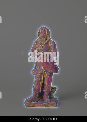 Tramp, Man on a rectangular plot with the right leg forward and the ...