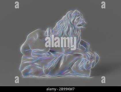Recumbent Lion, Weesper Porseleinfabriek, c. 1764 Figure, representing ...