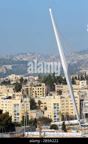 Bridge of Strings, Chords Bridge, Jerusalem Light Rail Bridge, Gesher ...