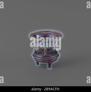 Tobacco brazier, Tobacco brazier on three outwardly bent legs mounted ...