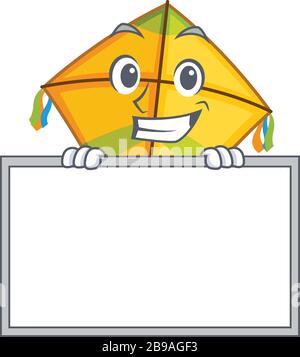 Smiley kite cartoon design style showing wink eye Stock Vector Image ...