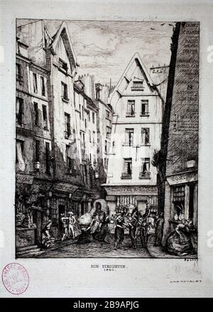 Rue Pirouette by Charles Meryon Stock Photo - Alamy