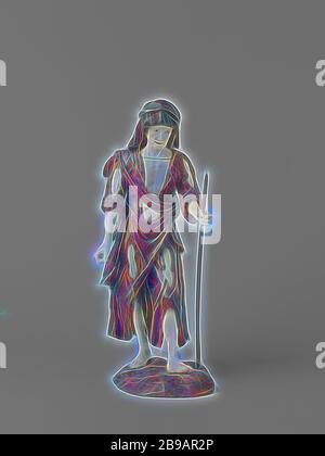 Begging figure with two sticks. Beggar with a walking stick in every ...