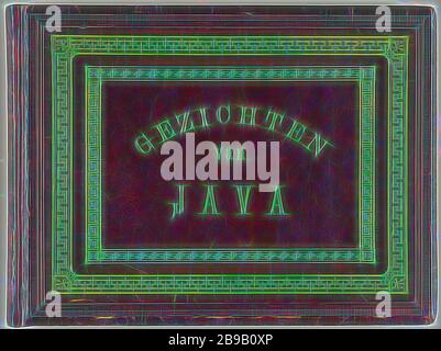 Faces of Java, Album with red leather strap, smooth back and embossed ...