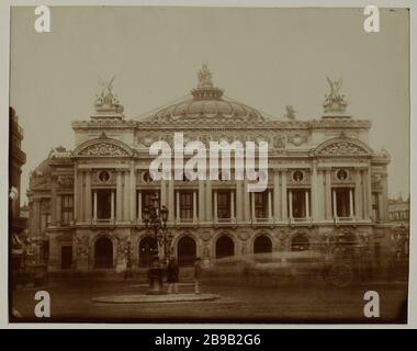 Exterior front of Palais Garnier, Opera House, Paris, France Stock ...