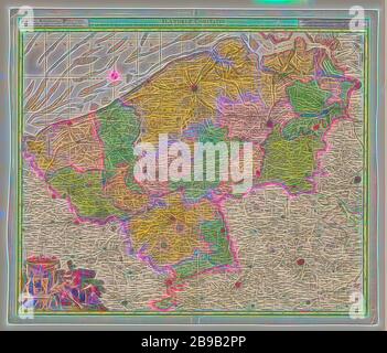 Coat of arms map of Flanders (left page), Representation des estats du ...