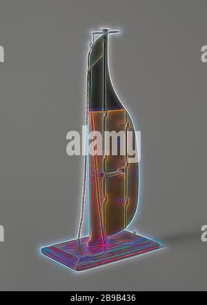 Model of A Stern With Lumley's Patent Rudder. Black and pink model of ...