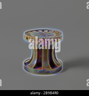 Model or a capstan. Construction model of a capstan with an iron head ...