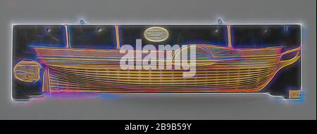 Half model or a paddle steamer, Rijkswerf Vlissingen, c. 1837 ship ...