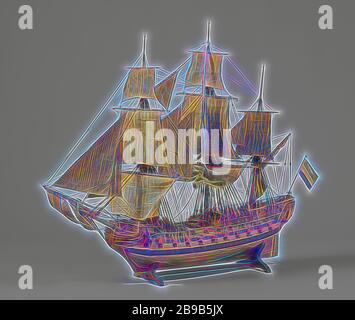 Model of a 44-Gun Ship of the Line, Hull model of a biplane, planked ...
