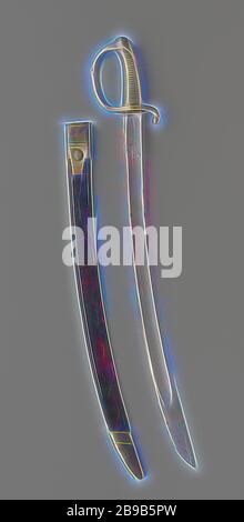Scabbard ; sword sheath ; brass metal handicraft ; Jaipur ; India ...