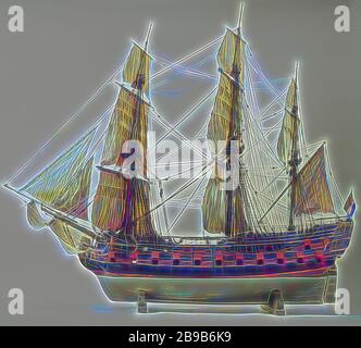 Model of a 46-Gun Frigate, anonymous, 1775 - 1800 ship model. fully ...