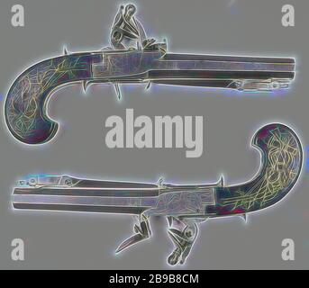 Flint gun with iron flask, anonymous, 1645 - 1650 flintlock pistol All ...