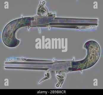 Flint gun with iron flask, anonymous, 1645 - 1650 flintlock pistol All ...