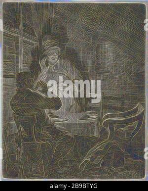 Meal in Emmaus, Arnold Houbraken, After Rembrandt van Rijn, 1670 - 1719 ...