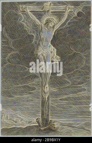 Christ on the cross, a skull and bones at its foot. On the left ...