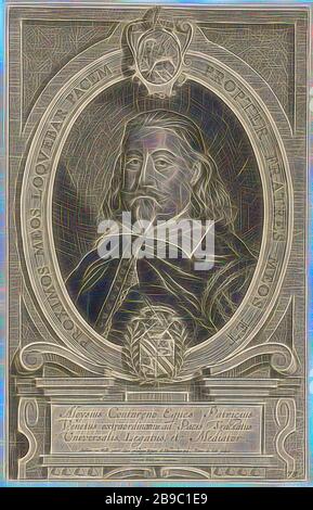 Portrait of Aloysius Contareno, Pieter de Jode (II), after Anselm van Hulle, 1648 Bust portrait ...