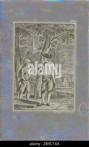 Alcimor and Philantropus discuss the grave of Werther, Jan Evert Grave ...