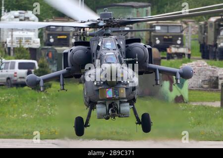 Mil Mi-28N Night Hunter attack helicopter of the Russian Air Force ...