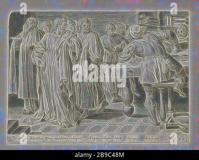 Christ calling Matthew, the tax collector to follow him. From JJ Tissot ...