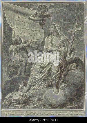 Fides (faith); Fides; The three theological virtues. Fides with a cross ...