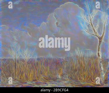 Forest with hunter. Reimagined by Gibon. Classic art with a modern ...