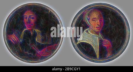 Self -portrait of Johann Philip Lembke, 1650 - 1713 miniature (painting ...