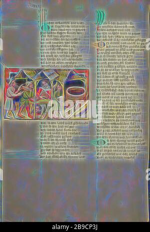 The Slavery of the Israelites; Regensburg, Bavaria, Germany; about 1400 ...