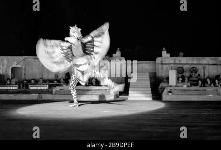 Prambanan Hindu temple at night with full moon, Indonesia Stock Photo ...