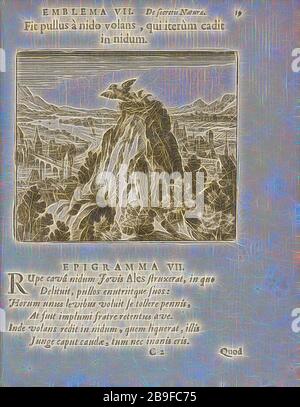 Emblema VII: Fit pullus a nido volans, qui iterum cadit in nidum ...