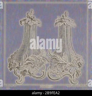 This plate by Juste-Aurèle Meissonnier shows a cartouche design ...