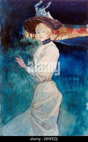 Elegant Henry Somm (1844-1907). "Elégante". Aquarelle. Paris, musée ...