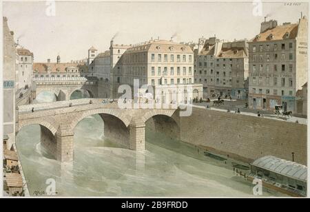 LE PETIT CHATELET AND LITTLE BRIDGE Theodor-Josef-Hubert Hoffbauer ...