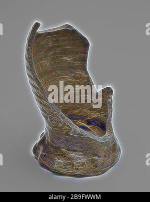 Fragment stoneware cup on pinched foot, hemisphere model on narrow foot ...