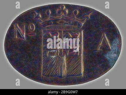 Oval coat of arms of Rotterdam, coat of arms information form copper ...