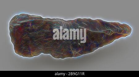 Fragment flint knife or flint stone, knife cutting tool earth discovery ...