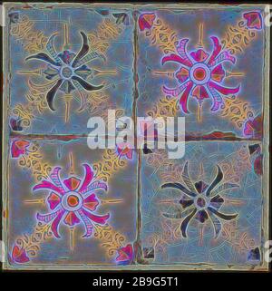 Tile field with four (two x two) tiles with biblical scenes. Tile field ...