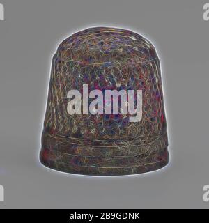 Copper molded thimble with groove at the top, thimble sewing kit soil ...