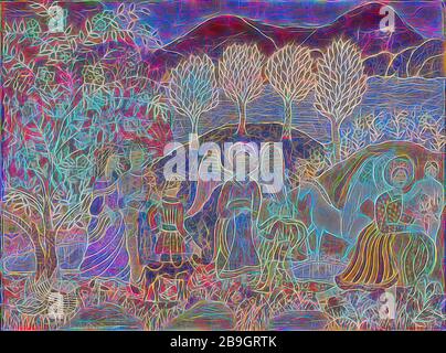 Charles Prendergast: Angels, Charles Prendergast, c. 1917, Tempera ...