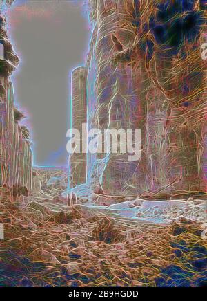 A view of the eastern moat of Sahyun Castle, looking south. The ...