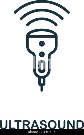 Diagnostic imaging line icons collection. Radiology, MRI, CT scan, X ...