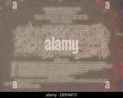 The Siloam inscription. 1934, Middle East Stock Photo - Alamy